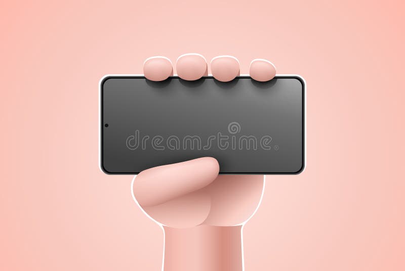 Smartphone in the Hand. Mobile Device Smart Phone. Vector Stock Vector ...