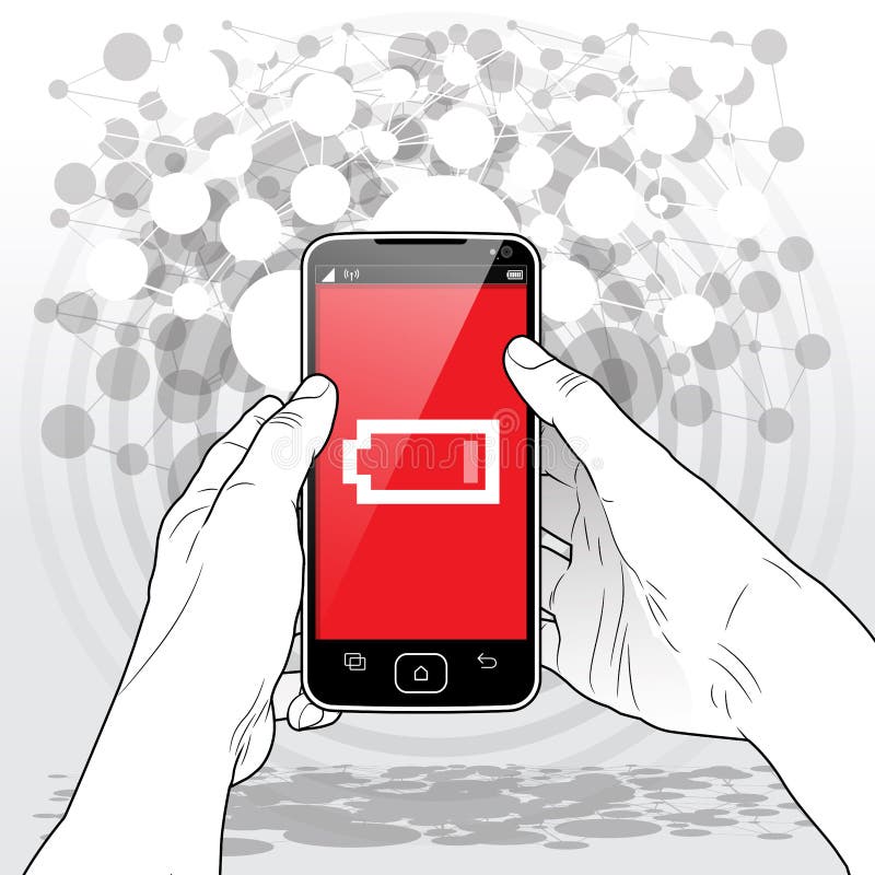 Low Battery Line Drawing Stock Illustrations – 230 Low Battery Line ...