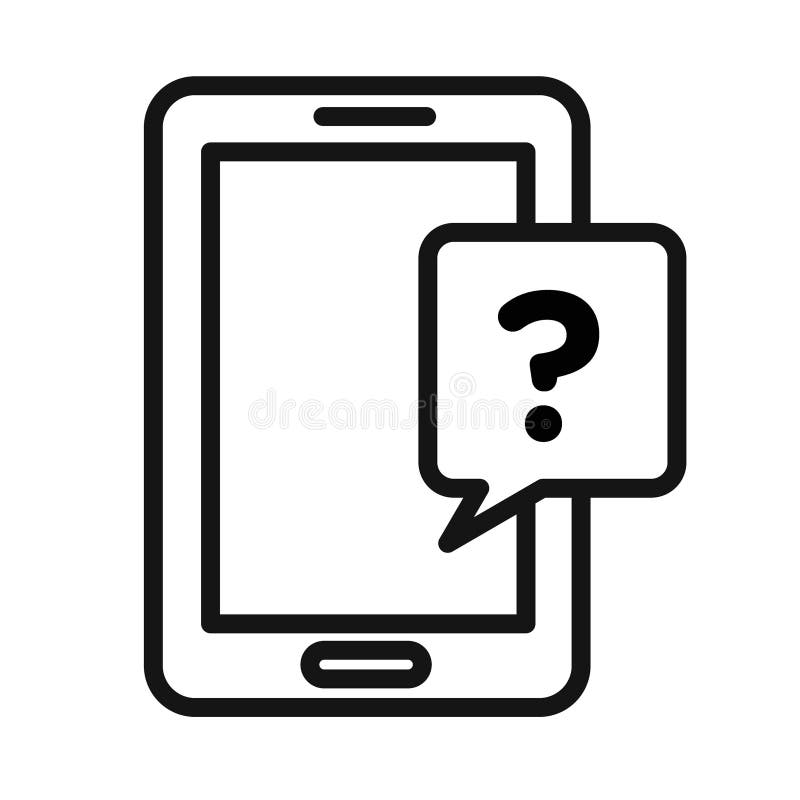 Help Question Mark Icon Ideal for FAQs and Support Stock Illustration ...
