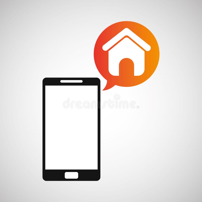 Smartphone and Homepage Application Stock Vector - Illustration of ...
