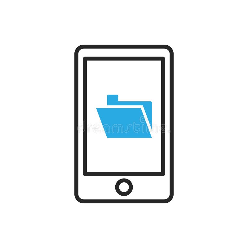 Smartphone Icon. Smartphone Data Storage Stock Vector - Illustration of ...