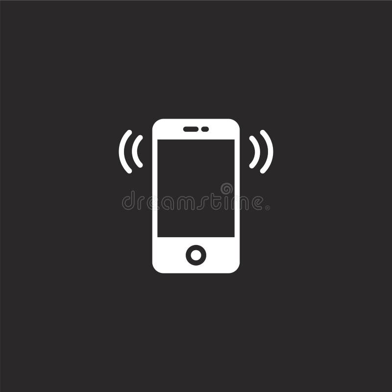 Smartphone Icon. Filled Smartphone Icon for Website Design and Mobile ...