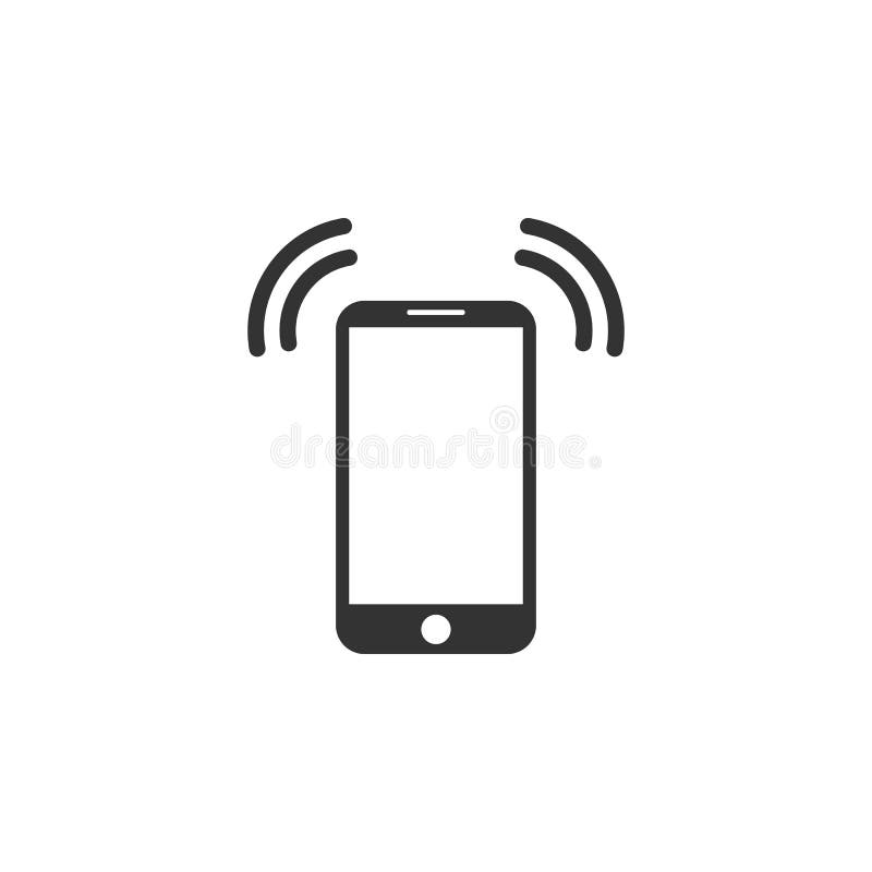 Smartphone Icon. Flat Design. Phone Connection Sign. Vector ...