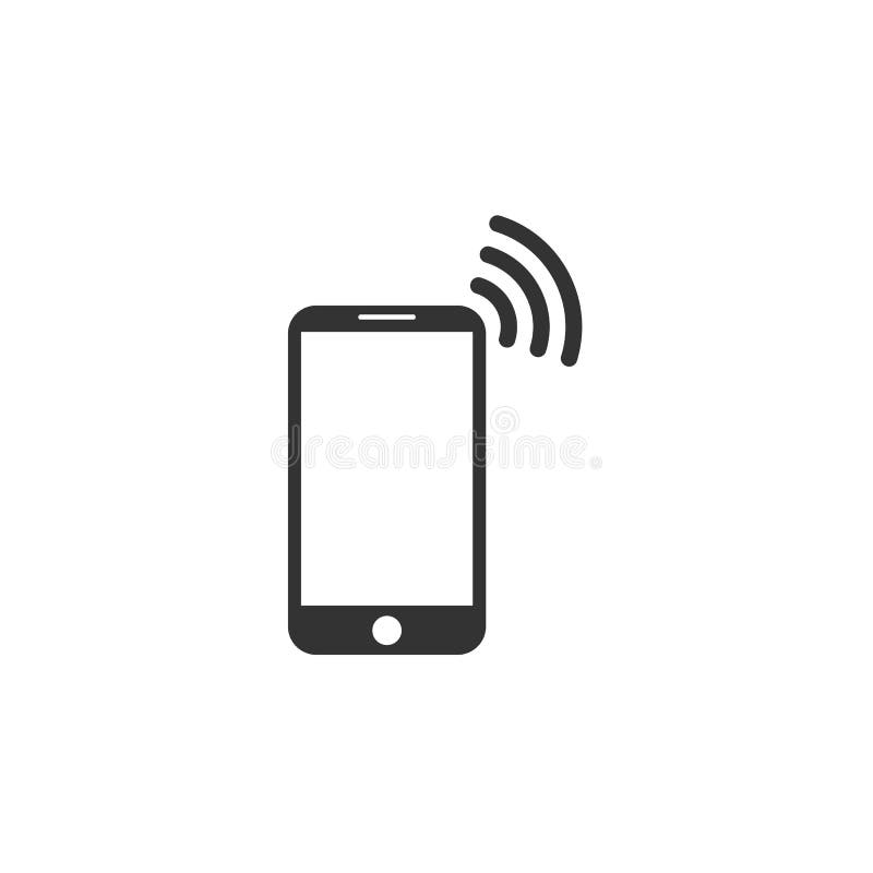 Smartphone Icon. Flat Design. Phone Connection Sign. Vector ...