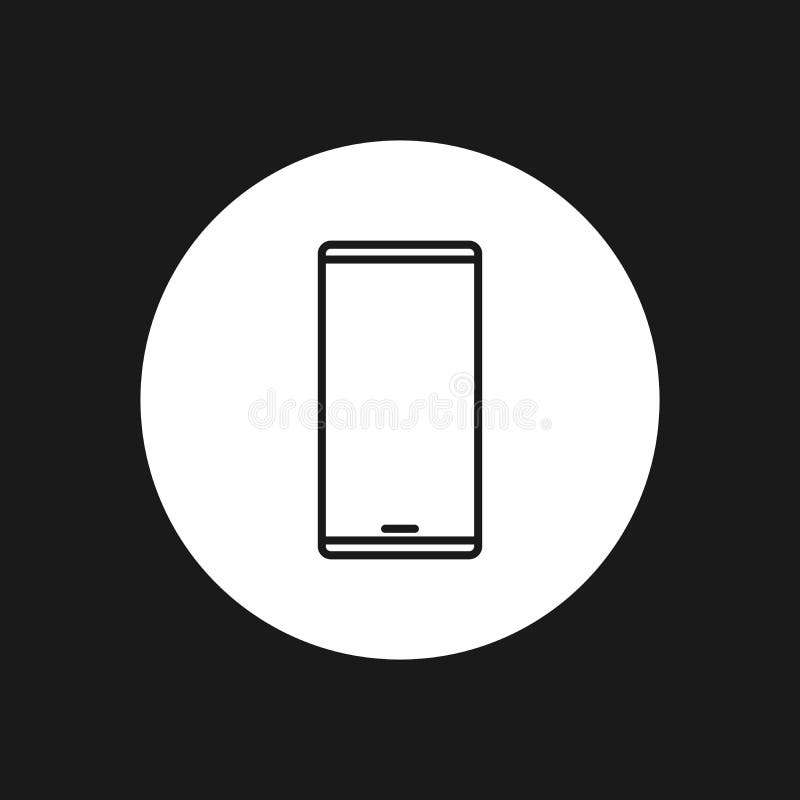 Smartphone Icon in Flat Style. Mobile Phone Symbol Design Illustration ...