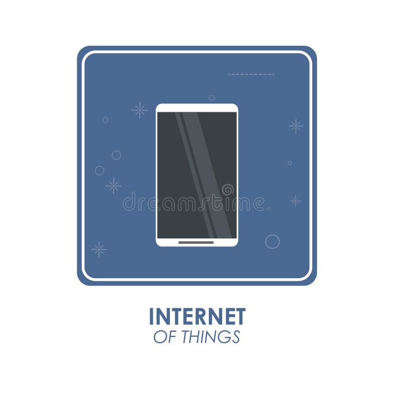 Smartphone Icon. Internet of Things Design. Vector Graphic Stock ...