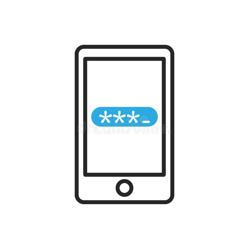 Smartphone Icon. Mobile Access Stock Vector - Illustration of ...