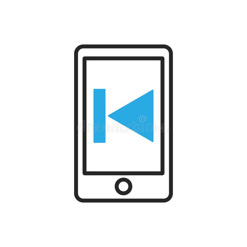 Smartphone Icon. Mobile Media Stock Vector - Illustration of dialog ...