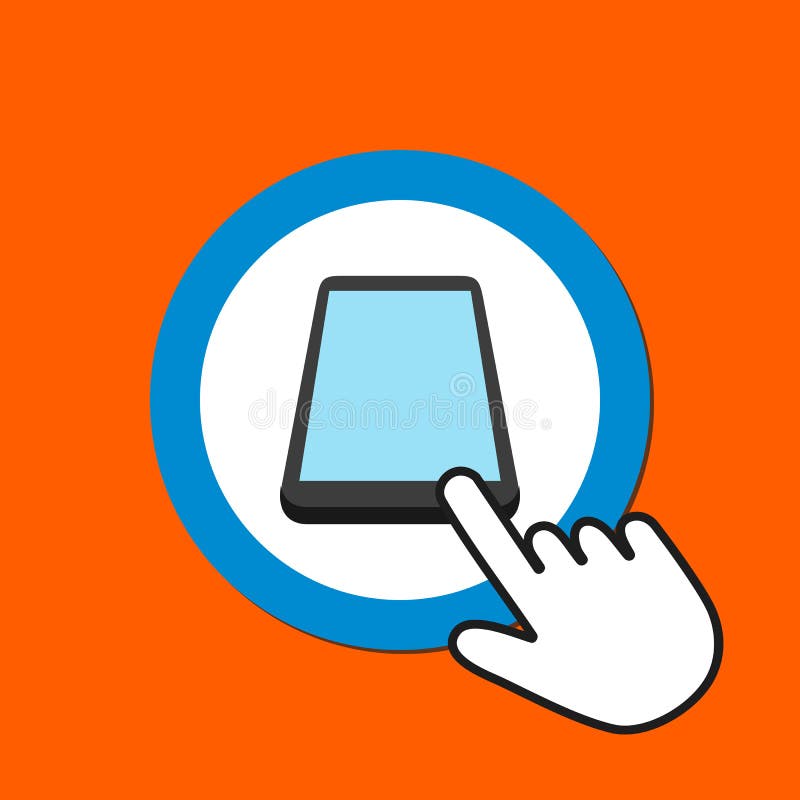 Smartphone Icon. Mobile Technology Concept Stock Vector - Illustration ...