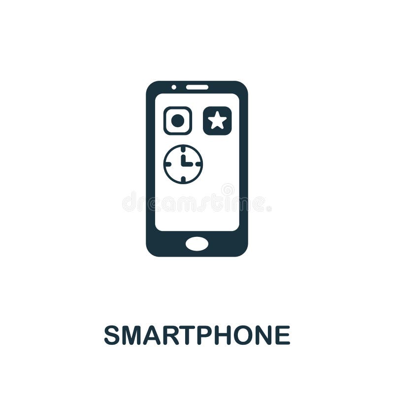 Smartphone Icon. Simple Illustration from Wireless Devices Collection ...