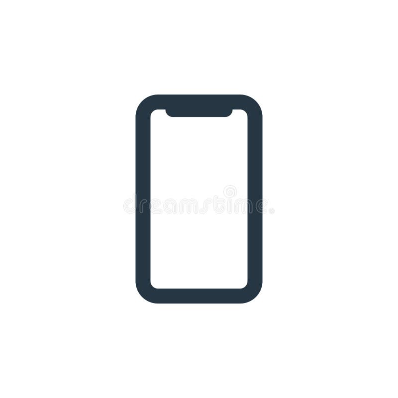 Smartphone Icon Vector from Ecommerce Ui Concept. Thin Line ...