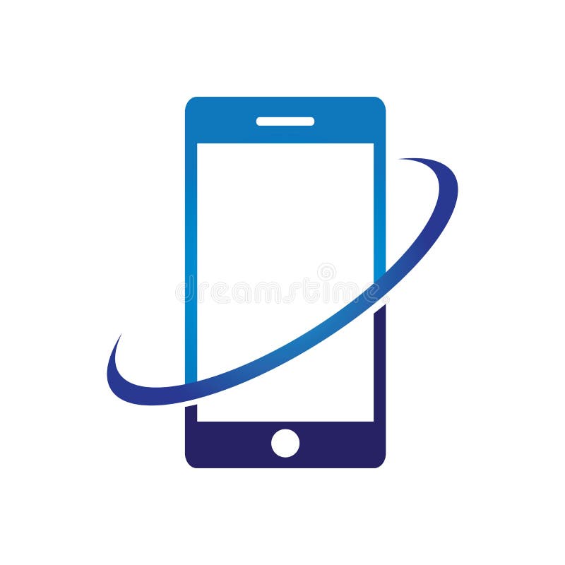 Smartphone Illustration Logo Vector Stock Vector - Illustration of ...