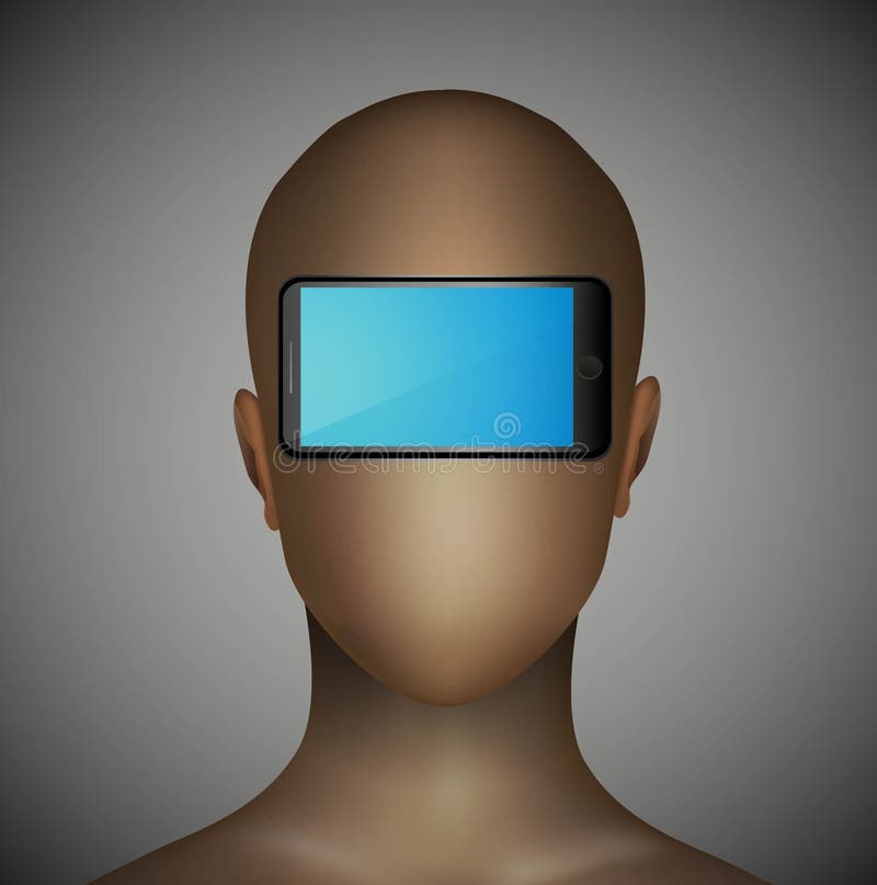 Smartphone Inside the Man Head, Problem of the Normal Communication ...