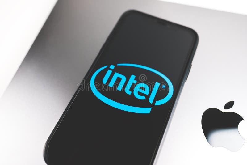 Intel Logo Black Background