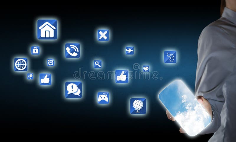 Smartphone Interface Application Stock Photo - Image of design, multi ...