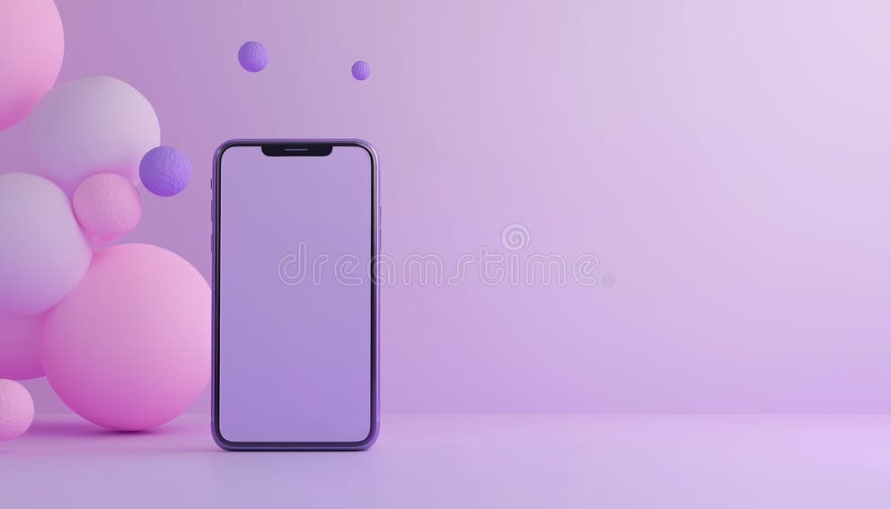 Smartphone Interface Carousel Mockup with Notification Post on Social ...