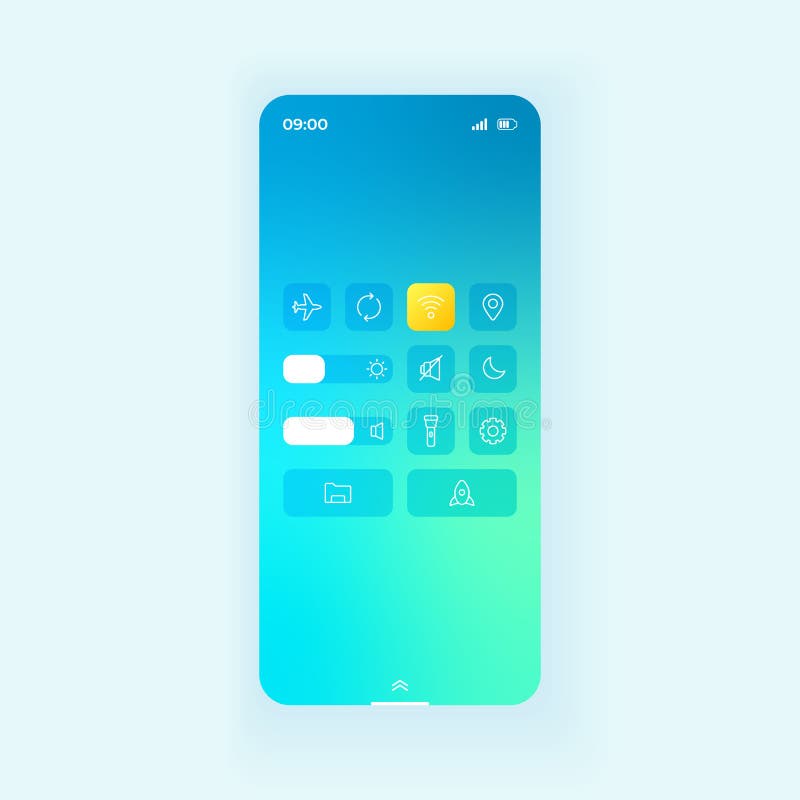 Smartphone Interface Vector Template Stock Vector - Illustration of ...