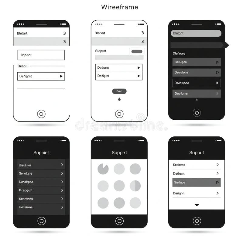 Interface Wireframes Stock Illustrations – 550 Interface Wireframes Stock Illustrations, Vectors ...
