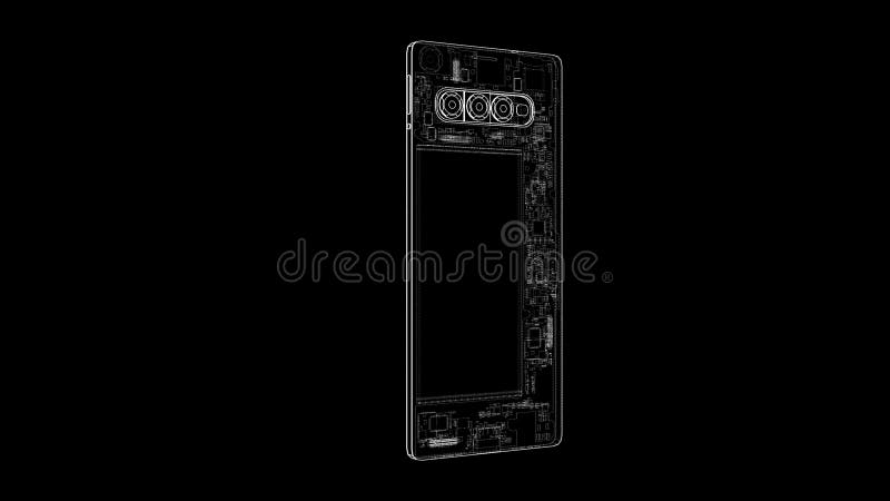 Smartphone with Internal Components Stock Footage - Video of press ...