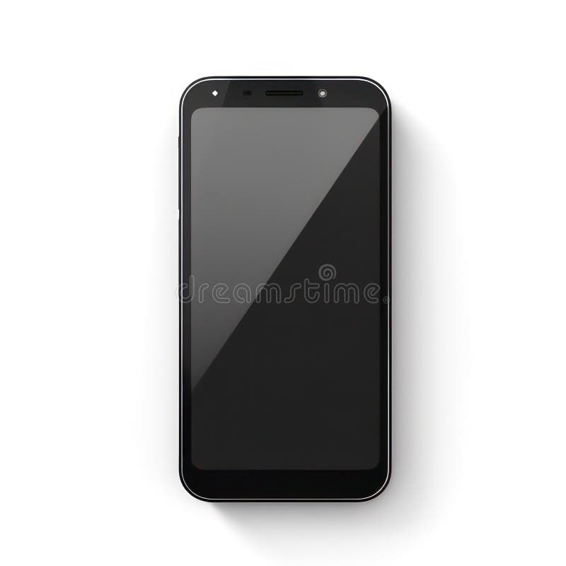 Smartphone Isolated on White Created with Generative AI Modern ...