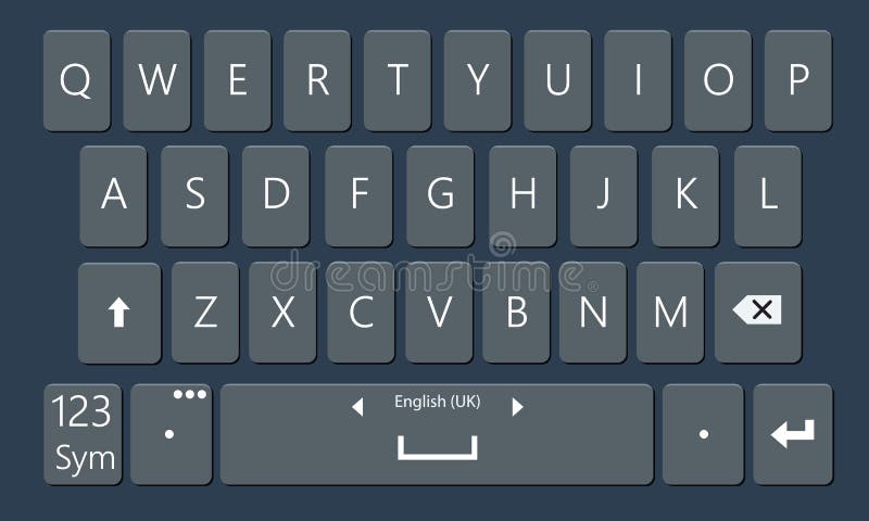 Mobile UI Kit Chat App with Mobile Keyboard Template on Smartphone ...