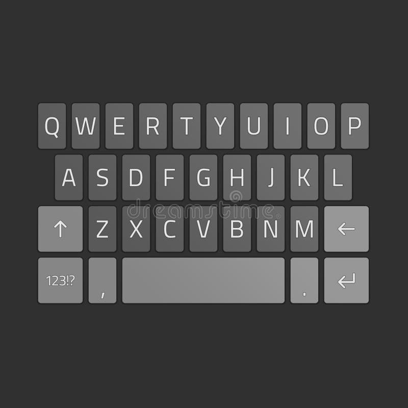 Smartphone Keyboard, Mobile Phone Keypad Vector Mockup. Keyboard Stock ... Smartphone Keyboard, Mobile Phone Keypad Vector Mockup. Keyboard Stock ...