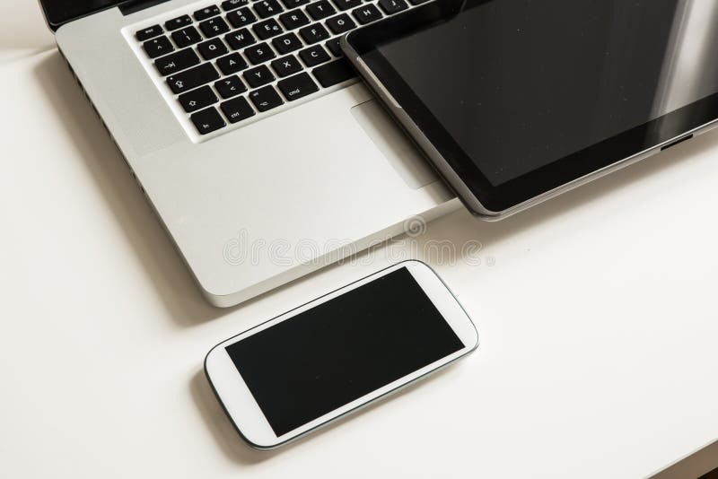 Office electronic gadgets stock photo. Image of gadget - 102344732