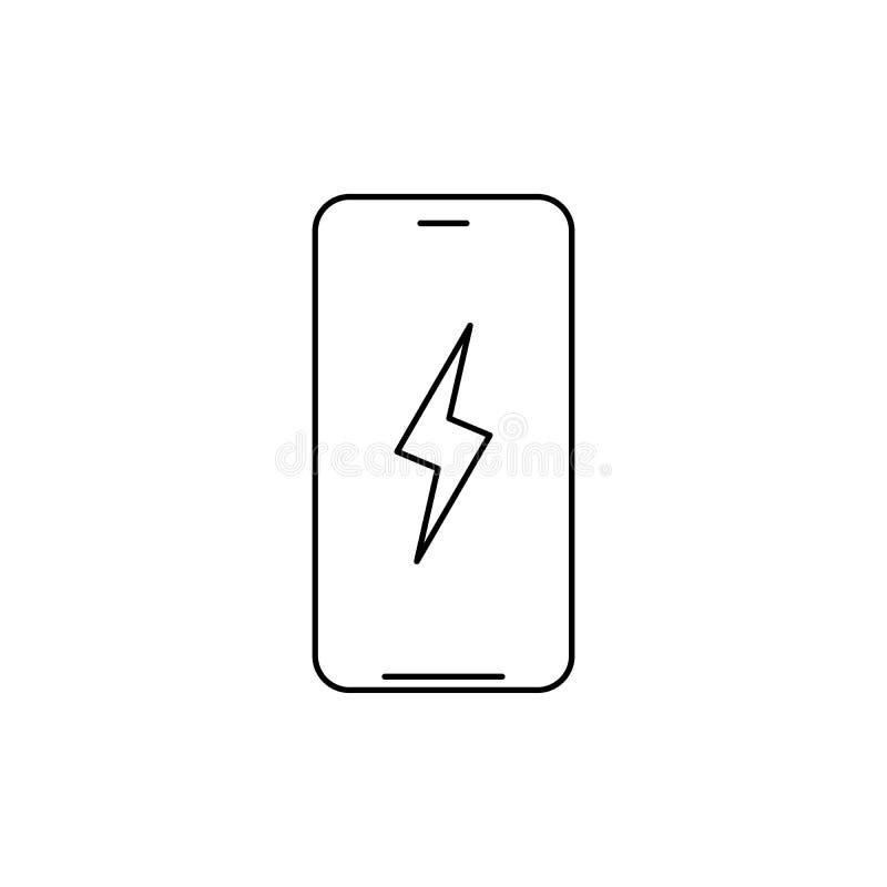Smartphone, Lightning, Energy Icon . Set of Alternative Energy ...