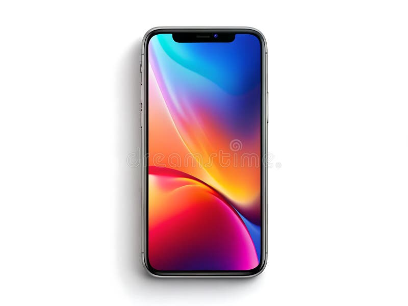 A Smartphone, Likely a Modern Model with a Smooth, Edge-to-edge Display ...