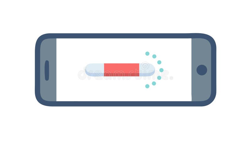 Smartphone Loading Bar Vector Illustration for Mobile Progress, Vector ...
