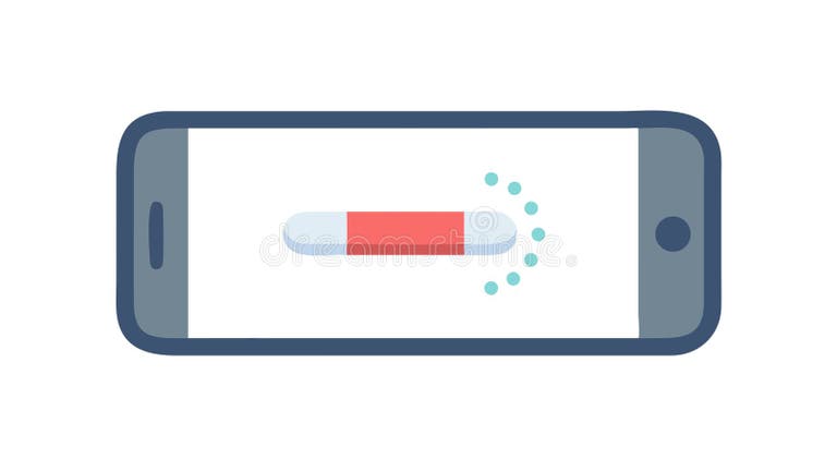 Smartphone Loading Bar Vector Illustration for Mobile Progress, Vector ...