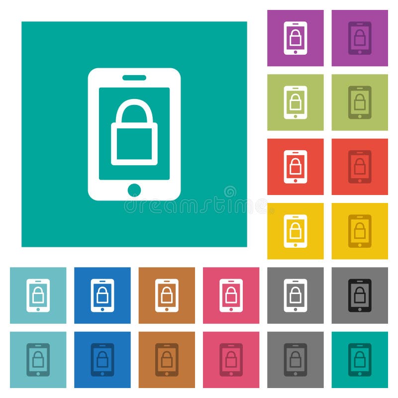 Smartphone Lock Screen Illustration Stock Vector - Illustration of ...