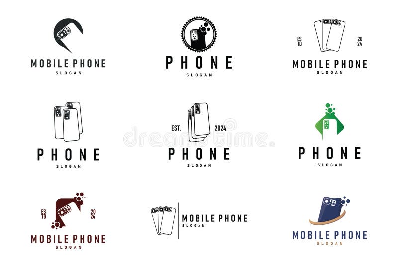 Smartphone Logo Communication Electronic Device, Modern Mobile Phone ...