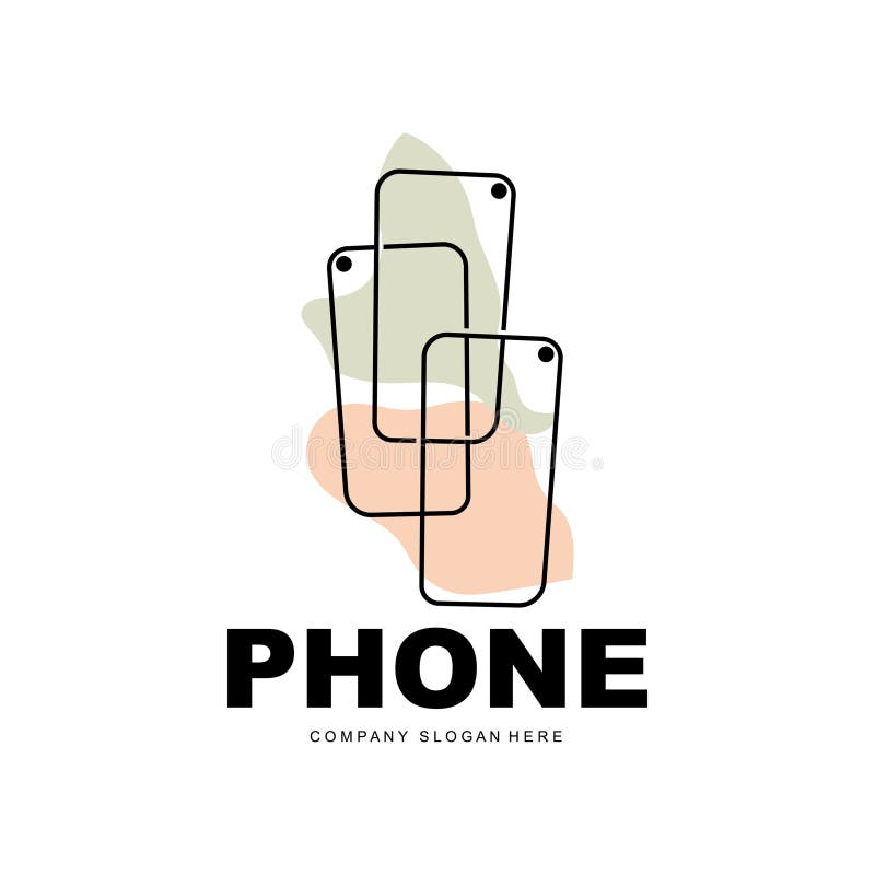 Smartphone Logo, Communication Electronics Vector, Modern Phone Design ...