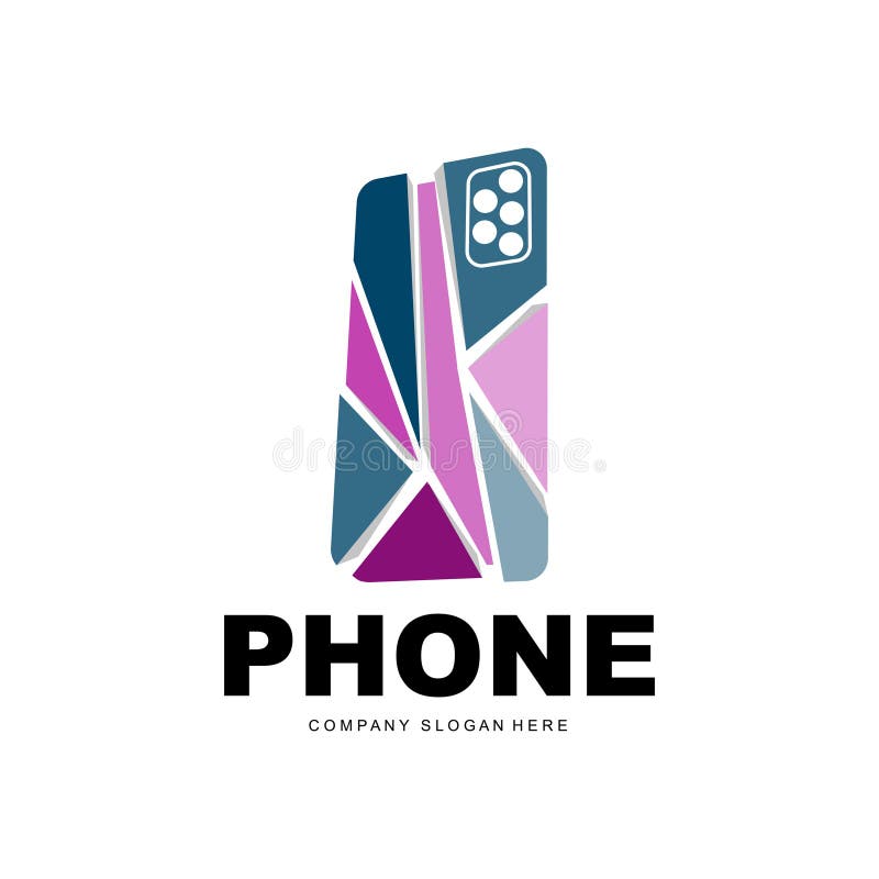 Smartphone Logo, Communication Electronics Vector, Modern Phone Design ...