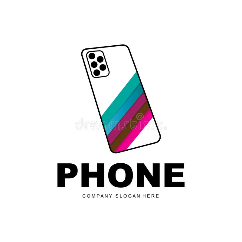 Smartphone Logo, Communication Electronics Vector, Modern Phone Design ...