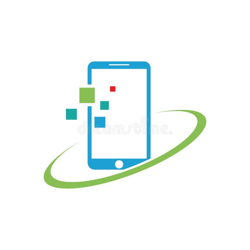 Smartphone Logo Design. Mobile Phone Concept Sign Stock Vector ...
