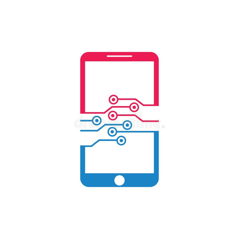 Smartphone Logo Design. Mobile Phone Concept Sign Stock Vector ...