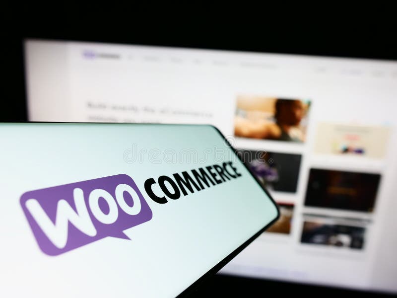 Smartphone with Logo of Open-source E-commerce Solution WooCommerce on ...