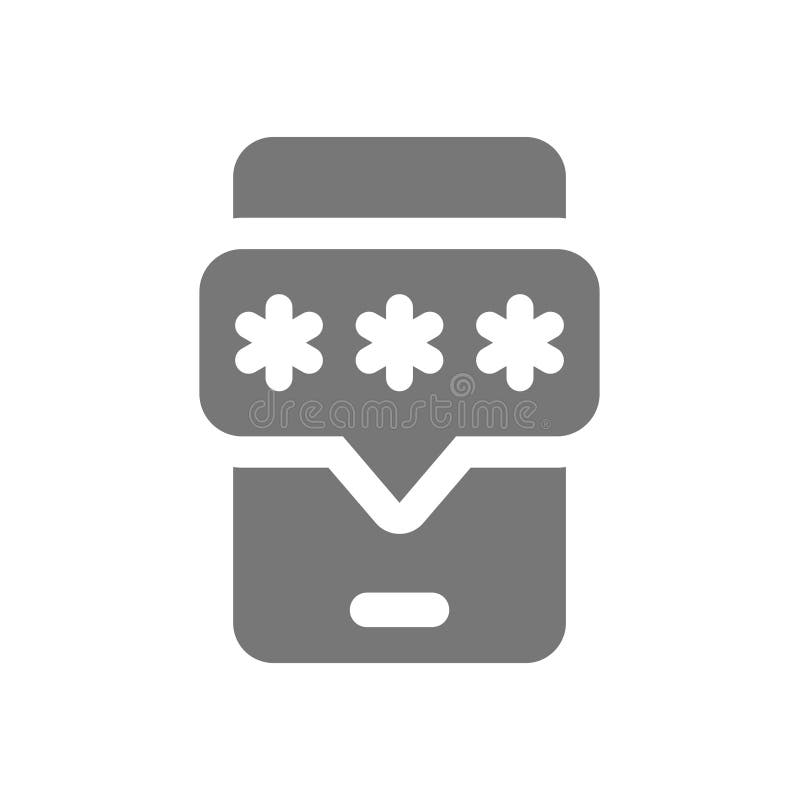 Smartphone and Masked Characters Vector Icon Stock Vector ...