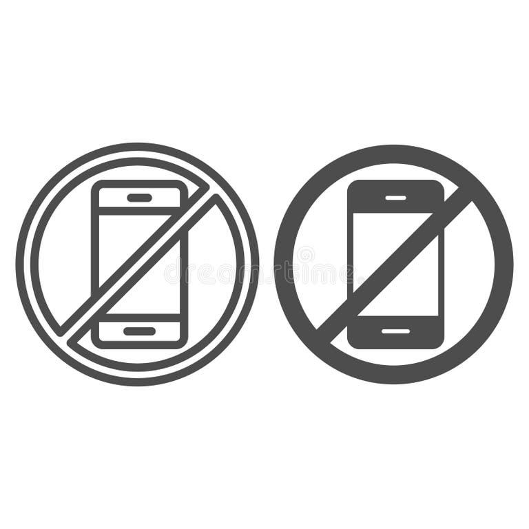 Speaking Phone Forbidden Sign Stock Illustrations – 53 Speaking Phone ...