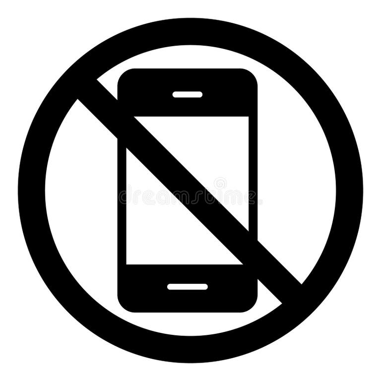Smartphone Message Ban Solid Icon, Prohibited Elements Concept. Vector ...