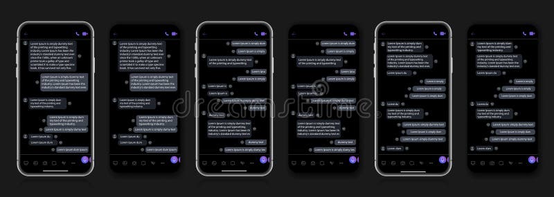 Smartphone with Messenger Chat Screen and Voice Wave. SMS Bubble ...