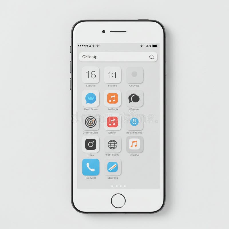 A Smartphone with a Metallic Frame and White Front is Displayed ...