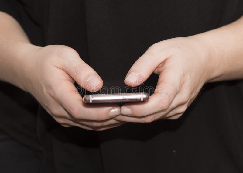 Smartphone, a Mobile Communication Device Stock Photo - Image of access ...