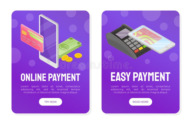 Smartphone and Mobile Device Application Web Banner Design Vector ...