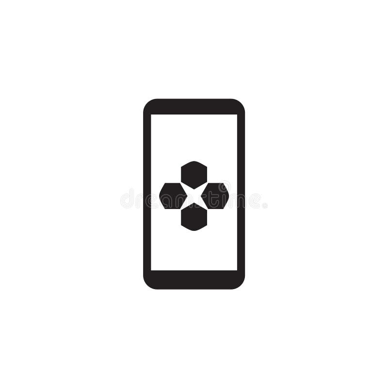 Smartphone Mobile Game Logo Design Template Stock Vector - Illustration ...