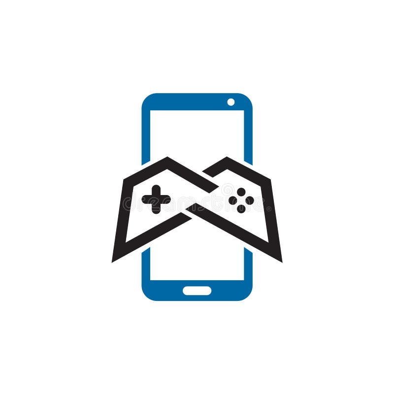 Smartphone Mobile Game Logo Design Template Stock Illustration ...