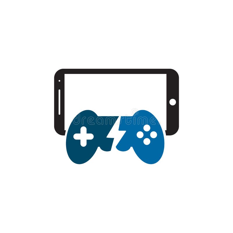 Smartphone Mobile Game Logo Design Template Stock Vector - Illustration ...