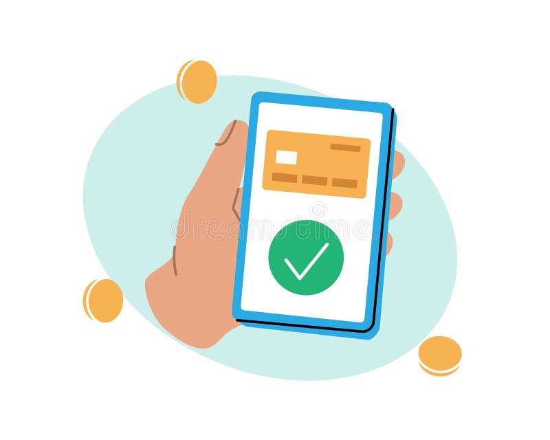 Smartphone with Mobile Payment Technology. Mobile Banking App and E ...